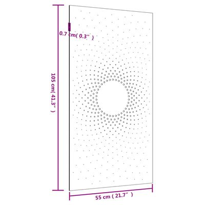 vidaXL Wanddecoratie tuin zonontwerp 105x55 cm cortenstaal online kopen ...
