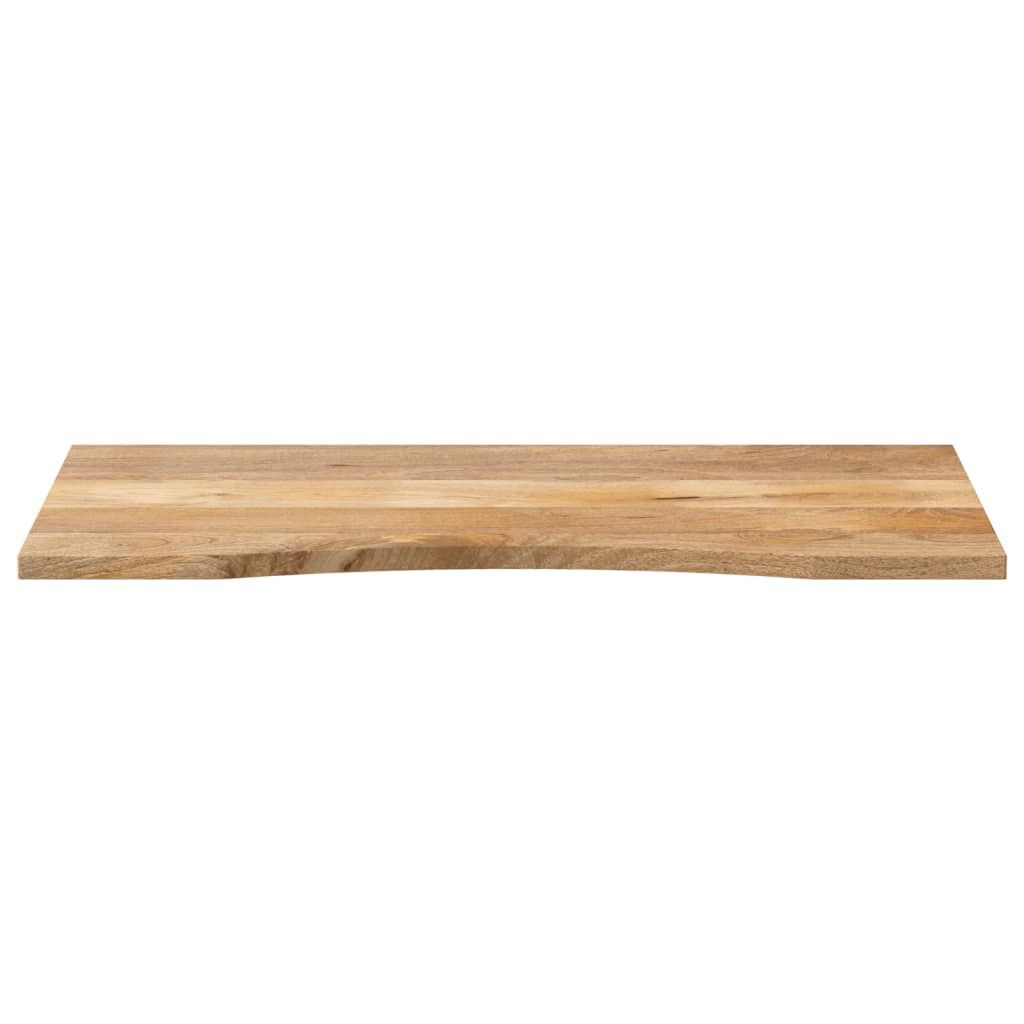 vidaXL Bureaublad met ronding 120x60x2,5 cm massief ruw mangohout ...