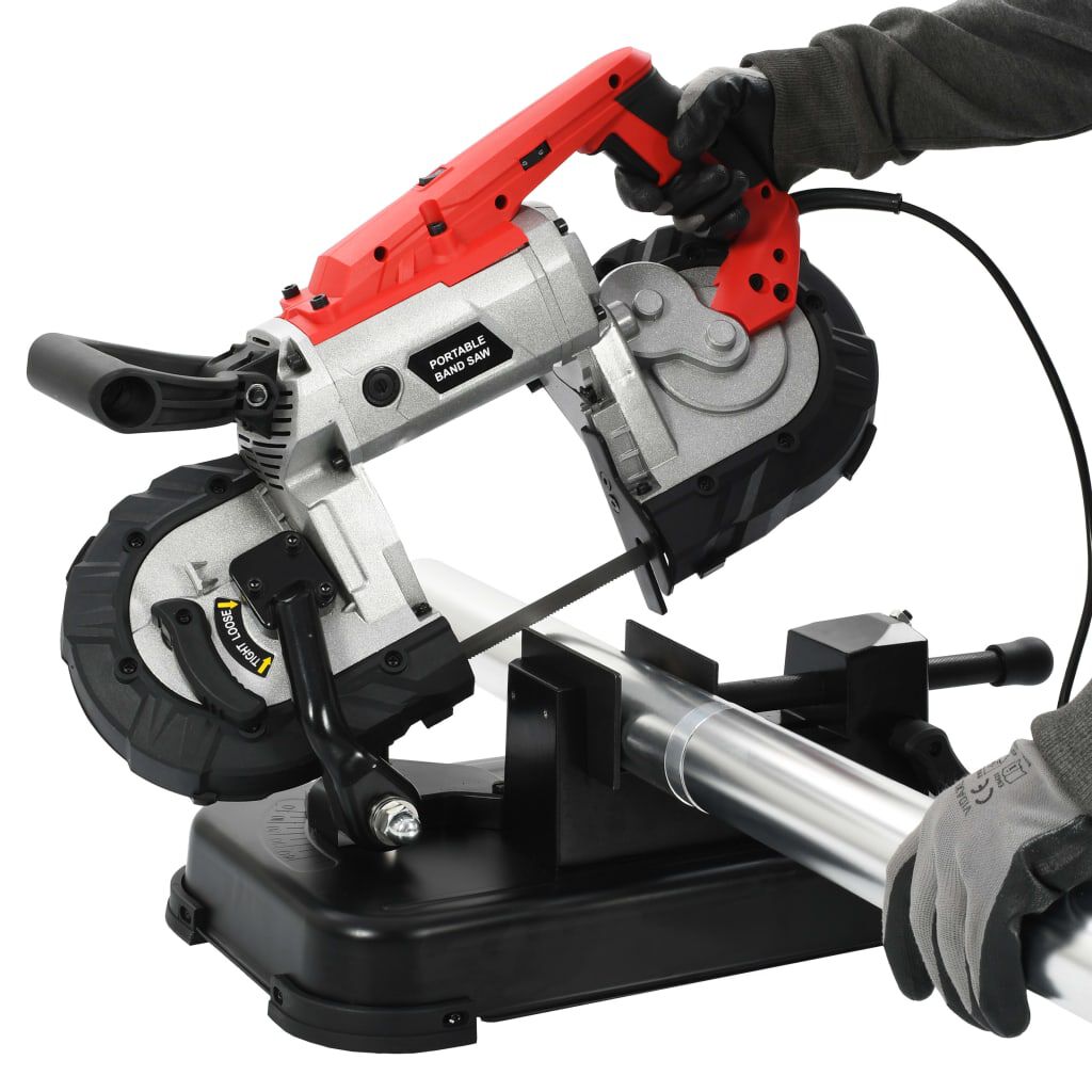 vidaXL Lintzaagmachine met basis en draagkoffer staal online kopen ...