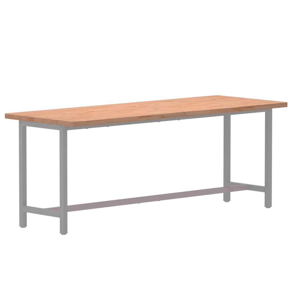 vidaXL Bureaublad 150x55x2,5 cm massief beukenhout online kopen | vidaXL.be