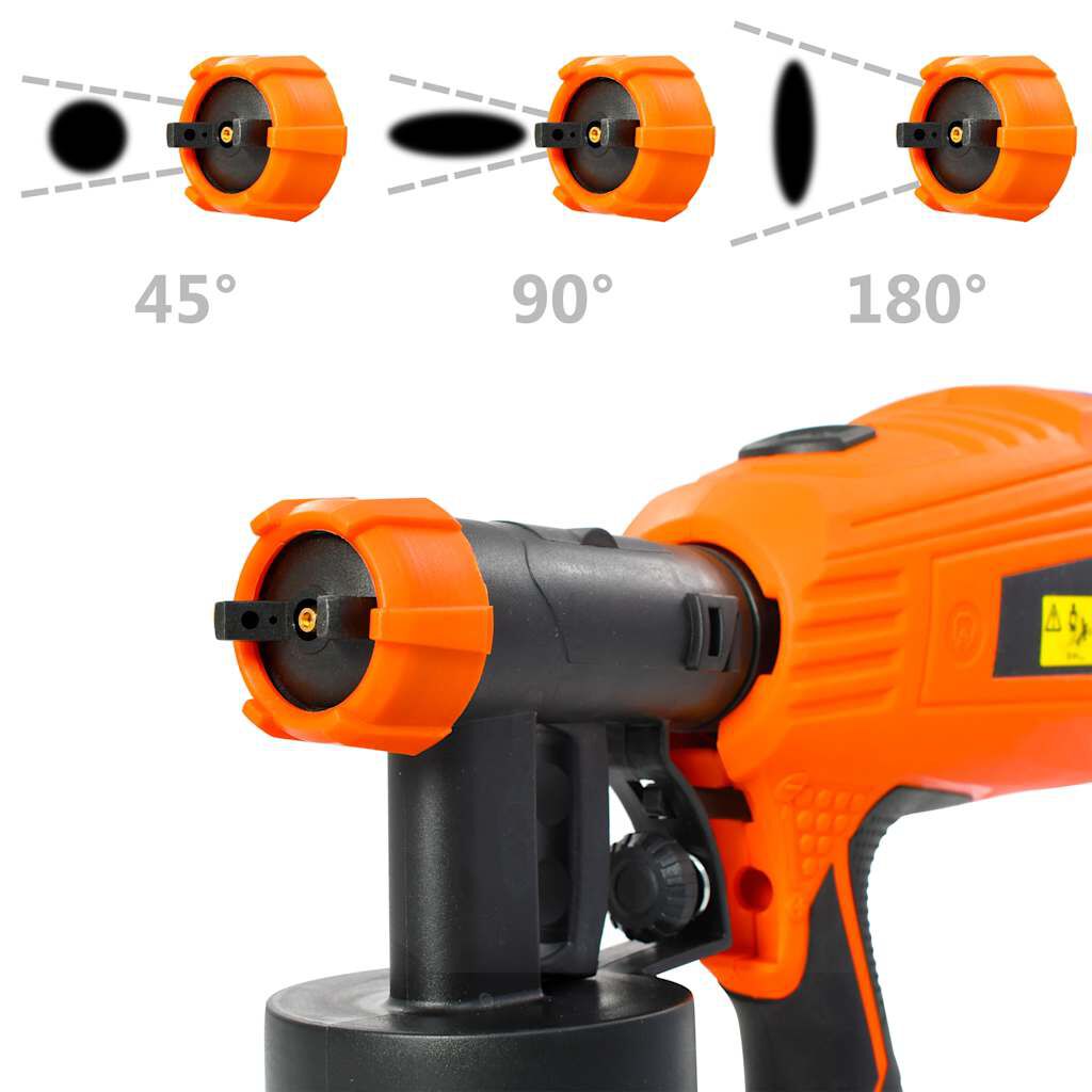 vidaXL Verfspuit elektrisch met 3 mondstukken 500 W 800 ml online kopen ...