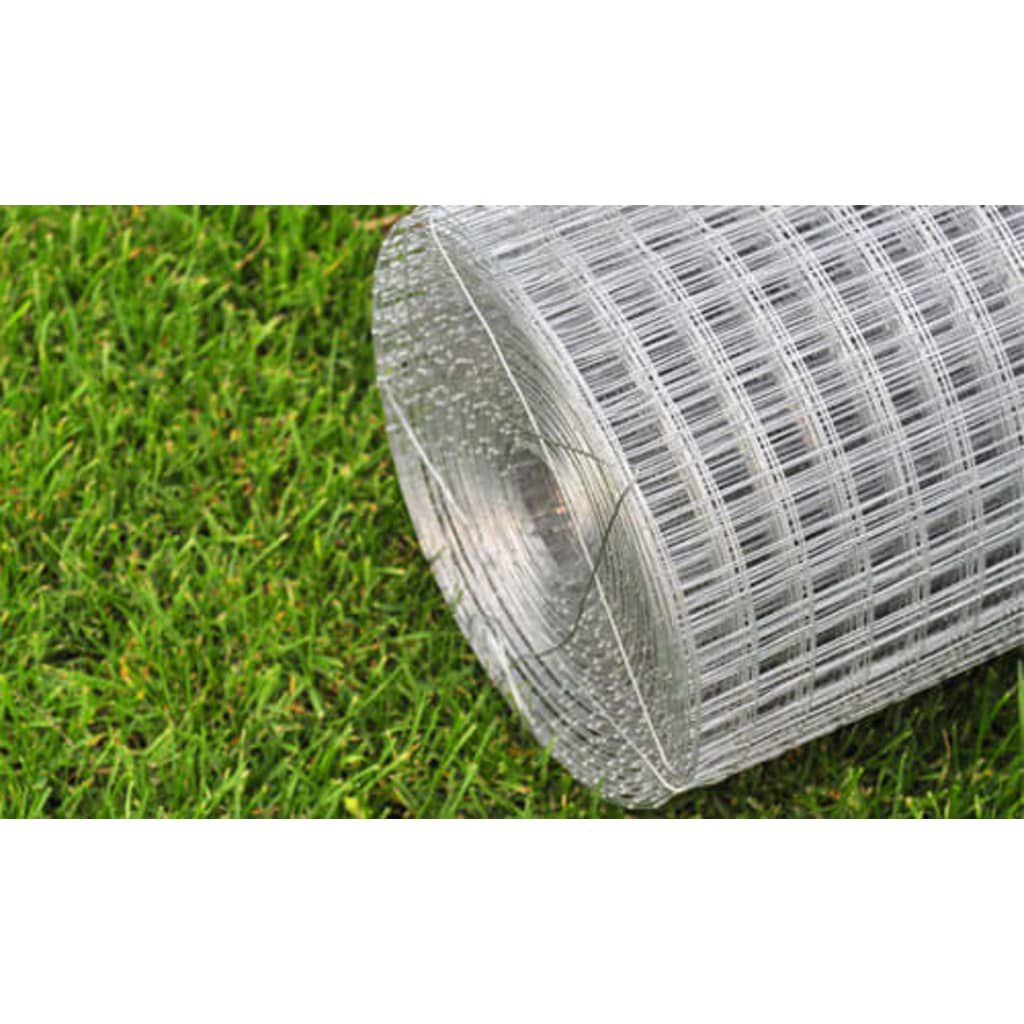 vidaXL Kippengaas 25x0,5 m staal met PVC coating groen online kopen ...