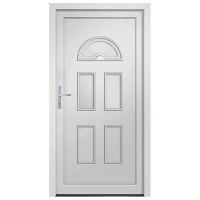 vidaXL Voordeur 98x208 cm PVC wit online kopen | vidaXL.be