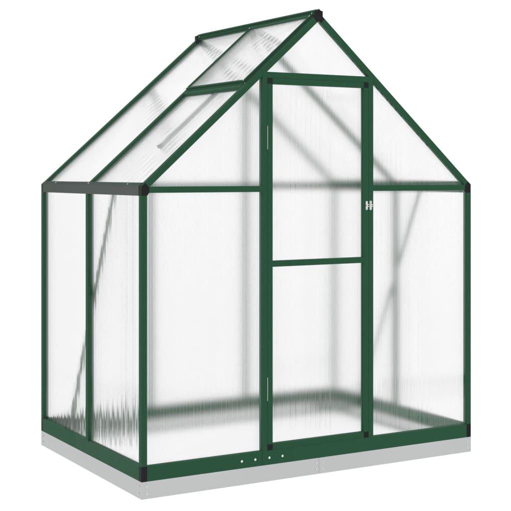 vidaXL Tuinkas met basisframe 169x114x202 cm aluminium groen online ...