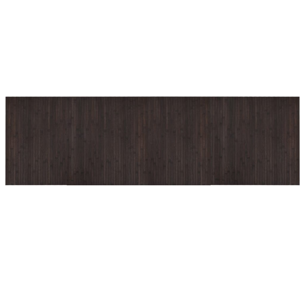 vidaXL Vloerkleed rechthoekig 60x200 cm bamboe donkerbruin online kopen ...