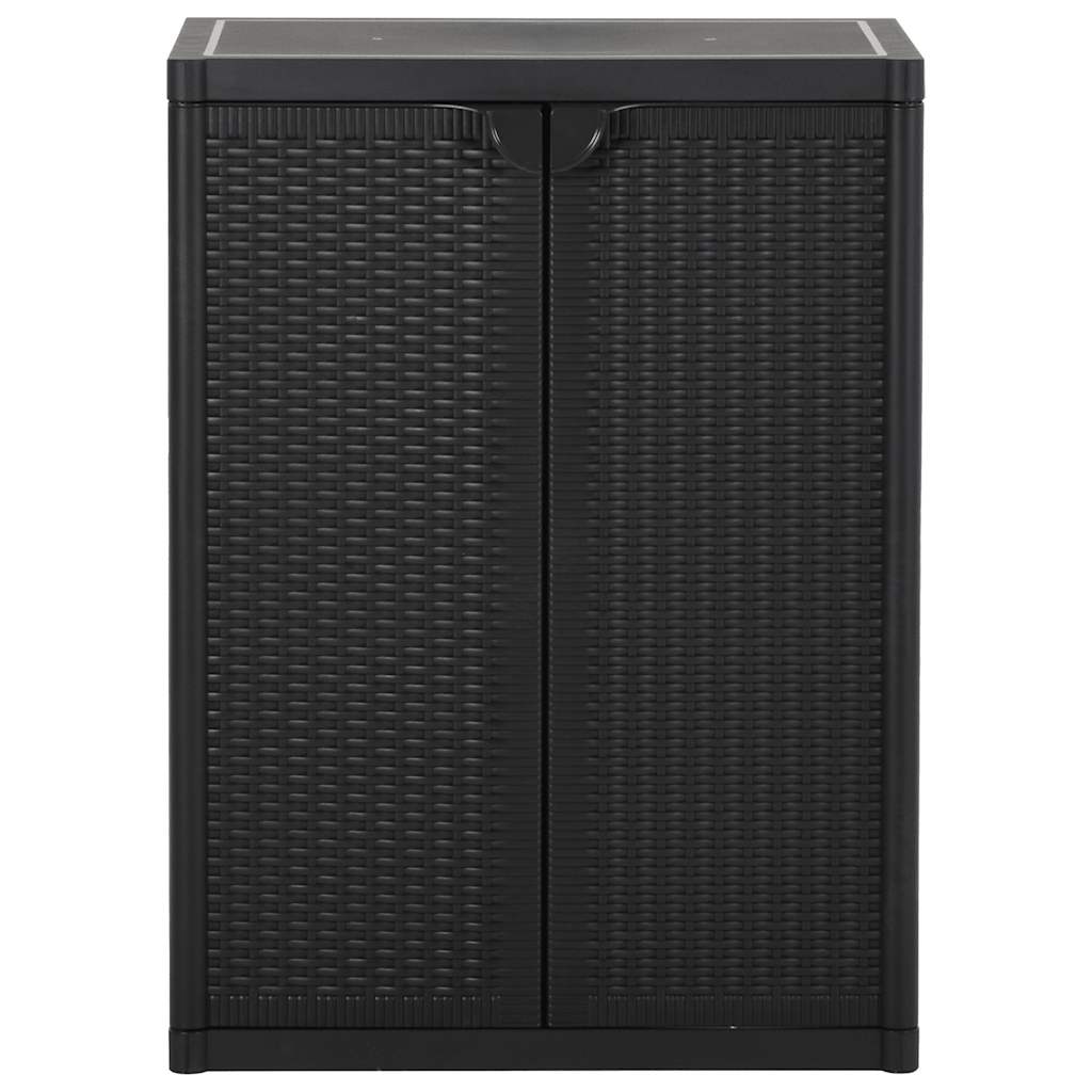 vidaXL Tuinkast 65x45x88 cm polypropyleen rattan zwart online kopen ...
