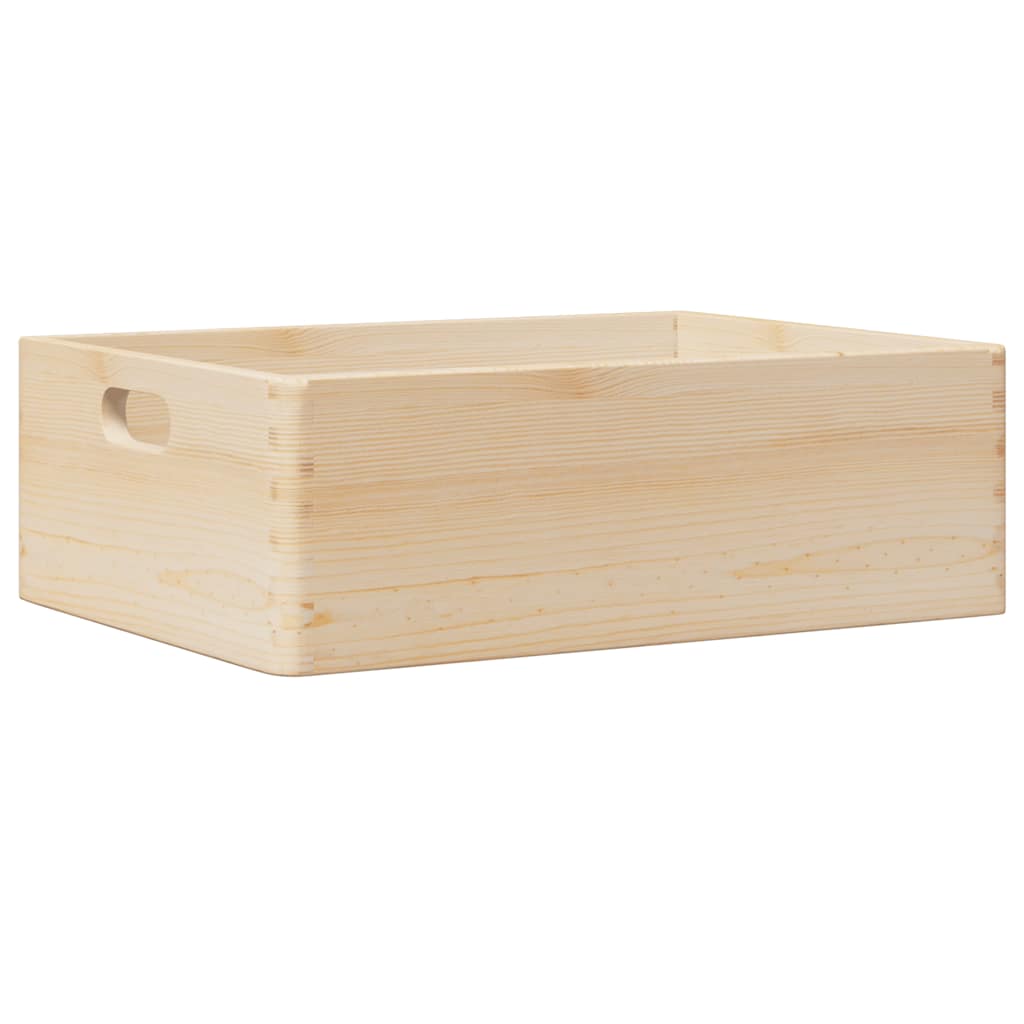 vidaXL Houten kist met handvatten 40x30x13 cm massief grenenhout online ...