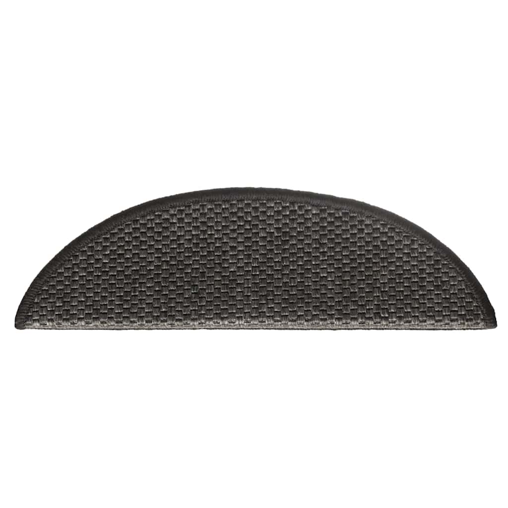 vidaXL Trapmatten zelfklevend 15st sisal-look 56x17x3cm antracietkleur ...