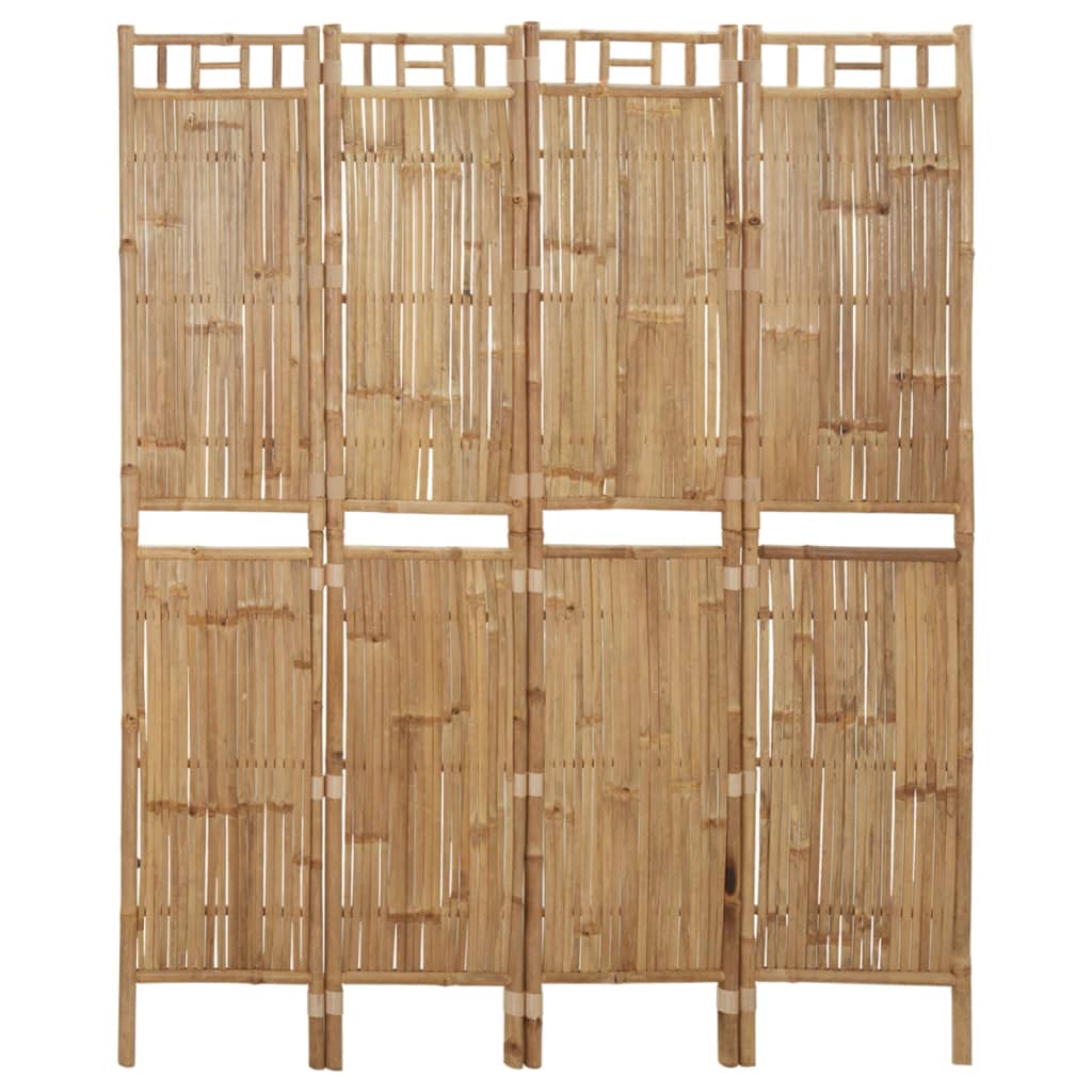 vidaXL Kamerscherm met 4 panelen 160x180 cm bamboe online kopen | vidaXL.be