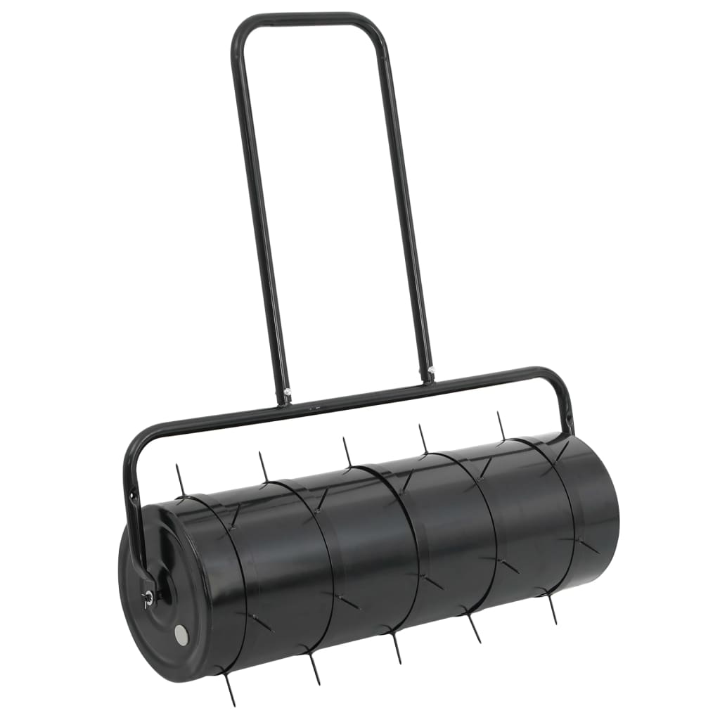 vidaXL Gazonroller trekbaar met beluchtingsklemmen 63 L ijzer en staal ...