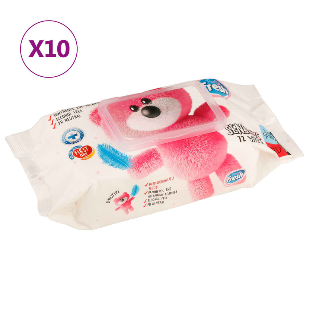 vidaXL Babydoekjes 10 pakken 720 doekjes online kopen | vidaXL.be