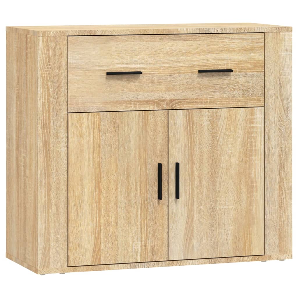 vidaXL Dressoirs 3 st bewerkt hout sonoma eiken online kopen | vidaXL.be