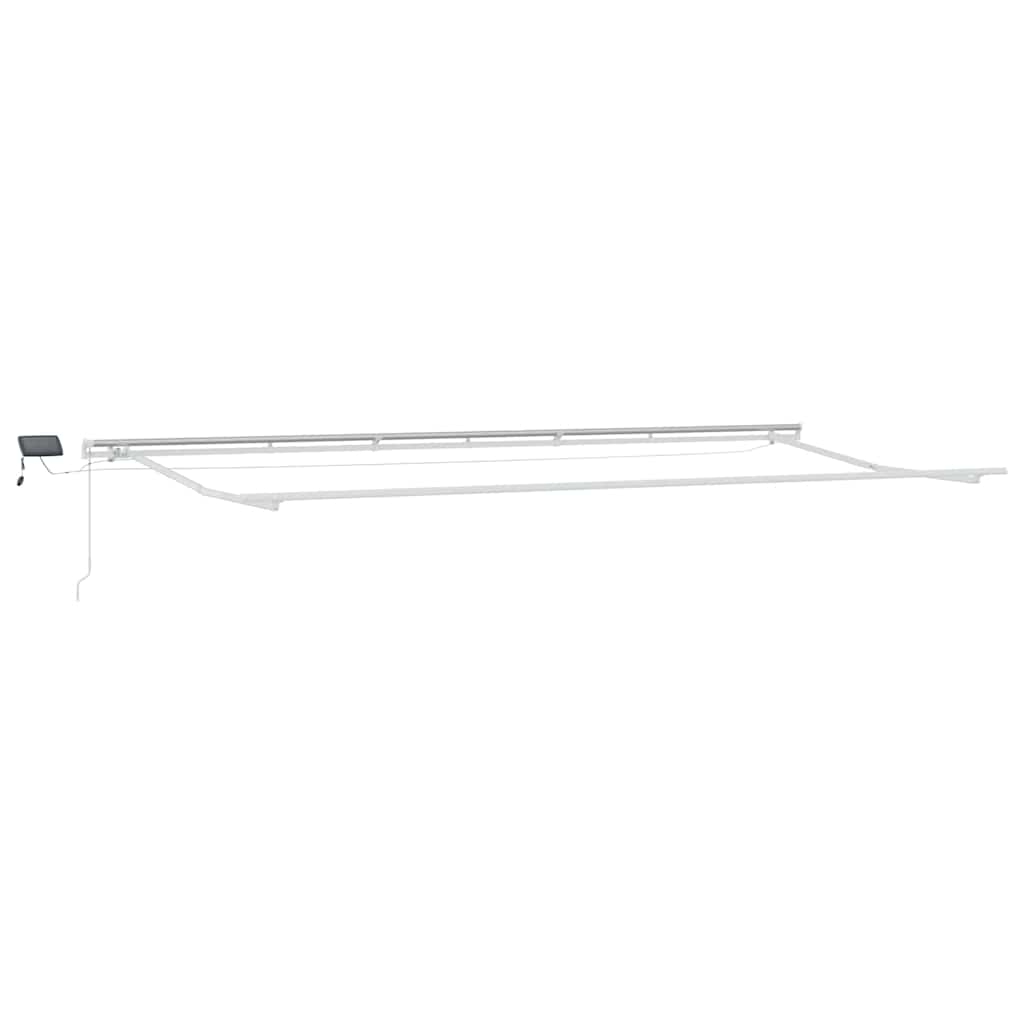 vidaXL Zijde Frame met LED-striplichten Wit 600 × 350 cm Aluminium ...