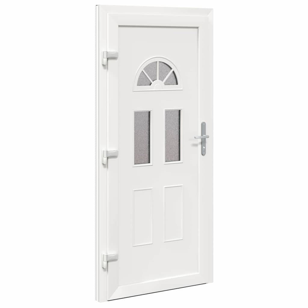 vidaXL Voordeur 98x208 cm PVC wit online kopen | vidaXL.be