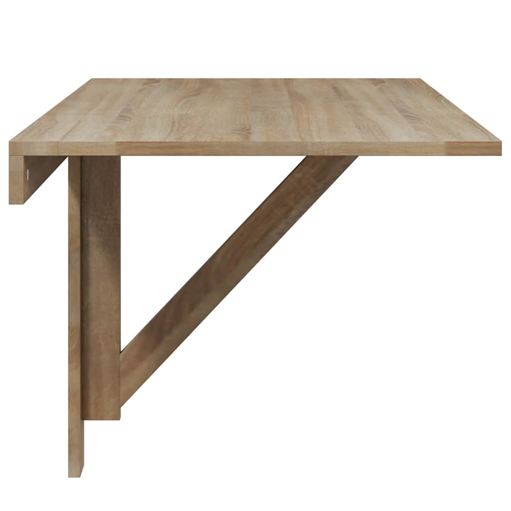 vidaXL Wandtafel inklapbaar 100x60 cm eikenkleurig online kopen | vidaXL.be