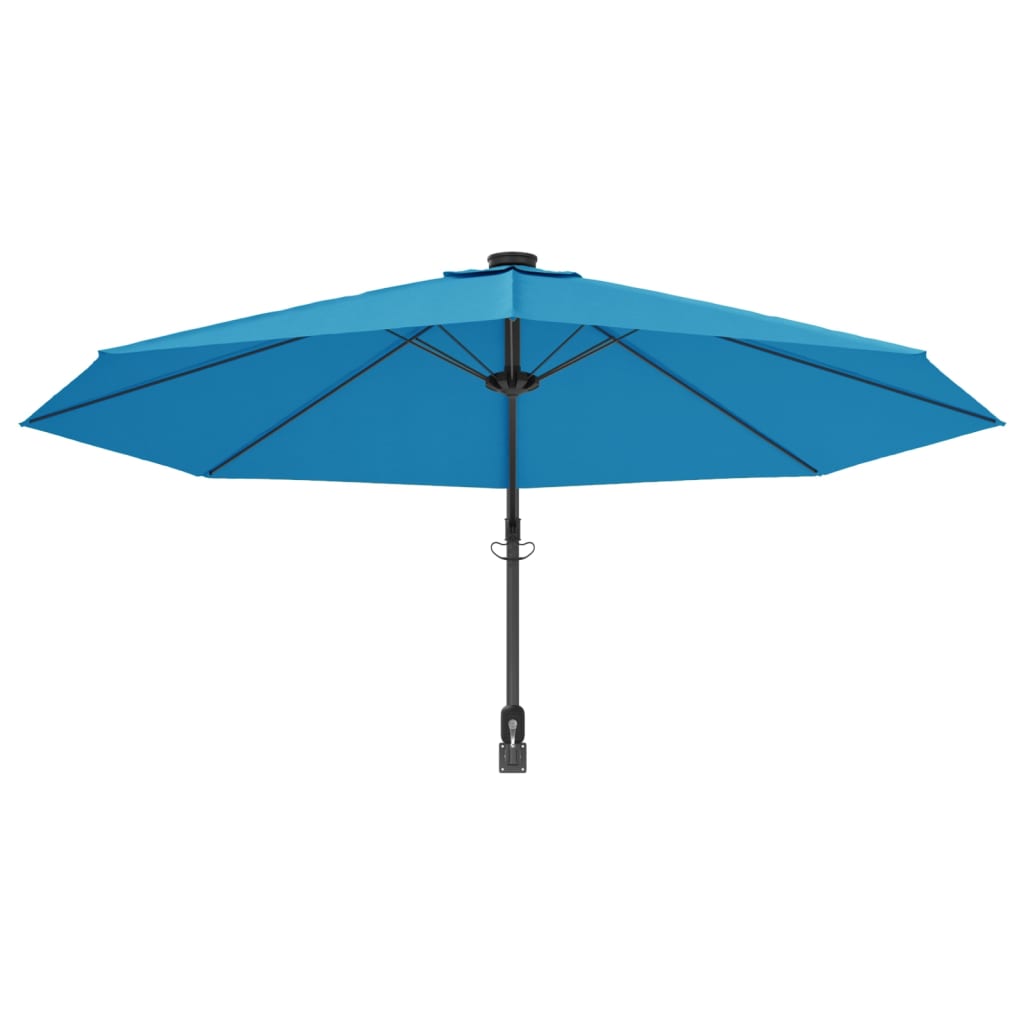 vidaXL Wandparasol 290 cm zeeblauw online kopen | vidaXL.be