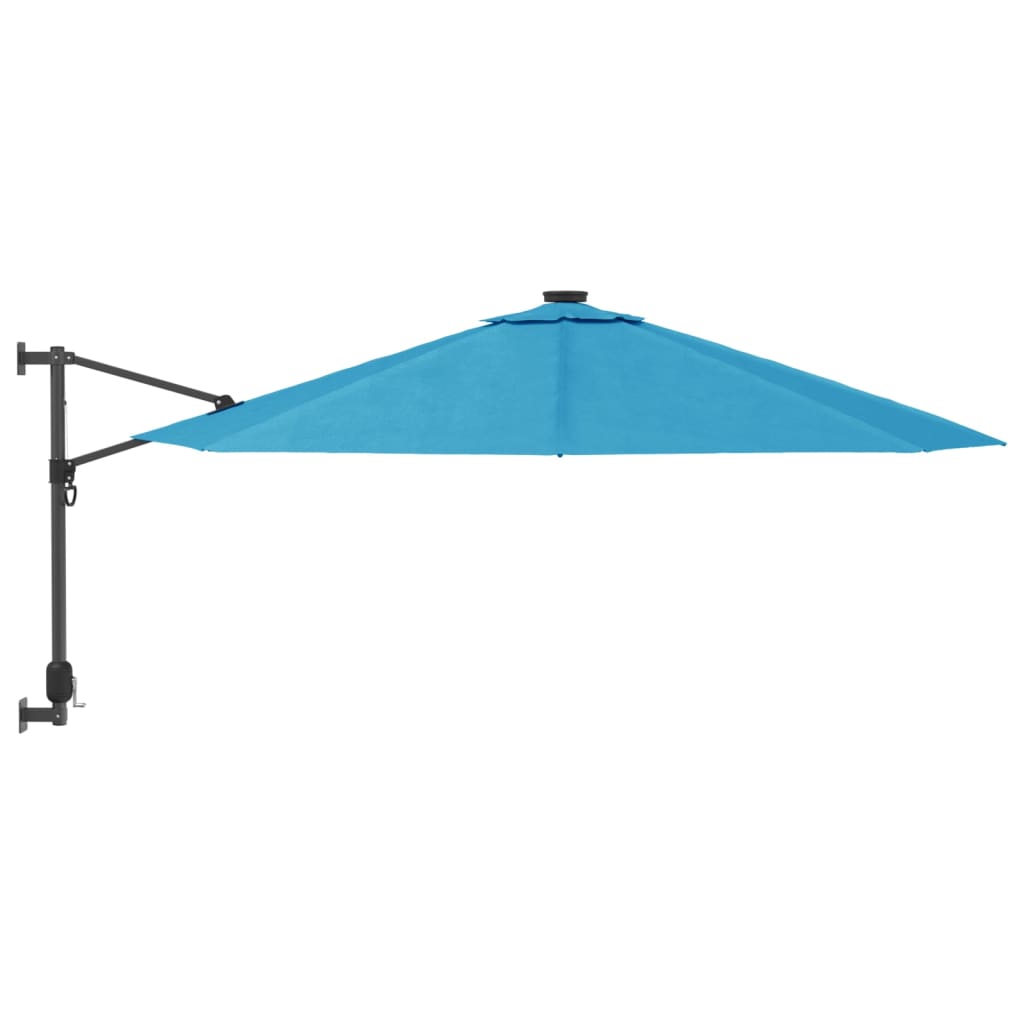 vidaXL Wandparasol 290 cm zeeblauw online kopen | vidaXL.be